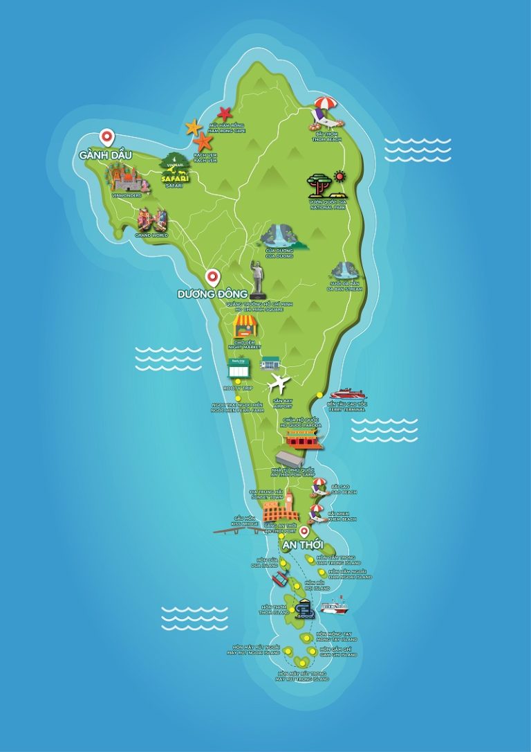 Phu Quoc Map 2026: Beaches, Attractions & Best Areas