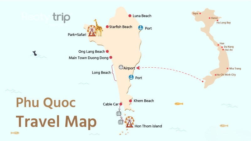 Phu Quoc Map 2025: Travel, Resorts & Island Exploration