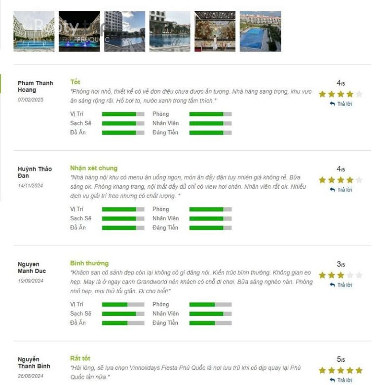 Review VinHolidays Fiesta Phú Quốc – Giá Tốt, Dịch Vụ Đỉnh!